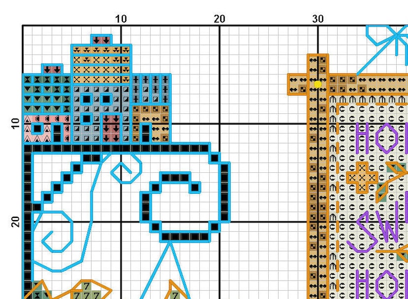 Cross Stitch Pattern Sewing Comfort Sampler Cross Stitch - Etsy