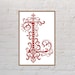 Cross Stitch Pattern Letter L of the Medieval Alphabet, Antique Cross ...
