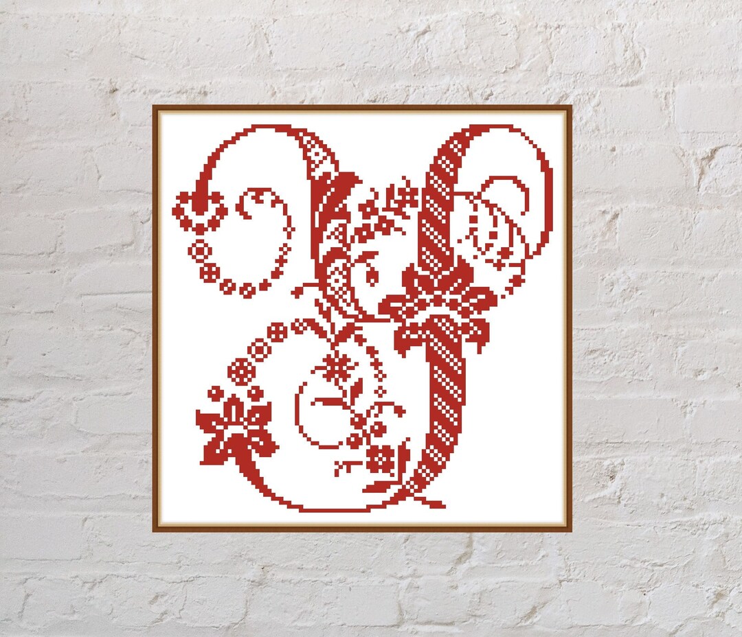 Cross Stitch Pattern Letter Y of the Antique Alphabet, Vintage Cross ...