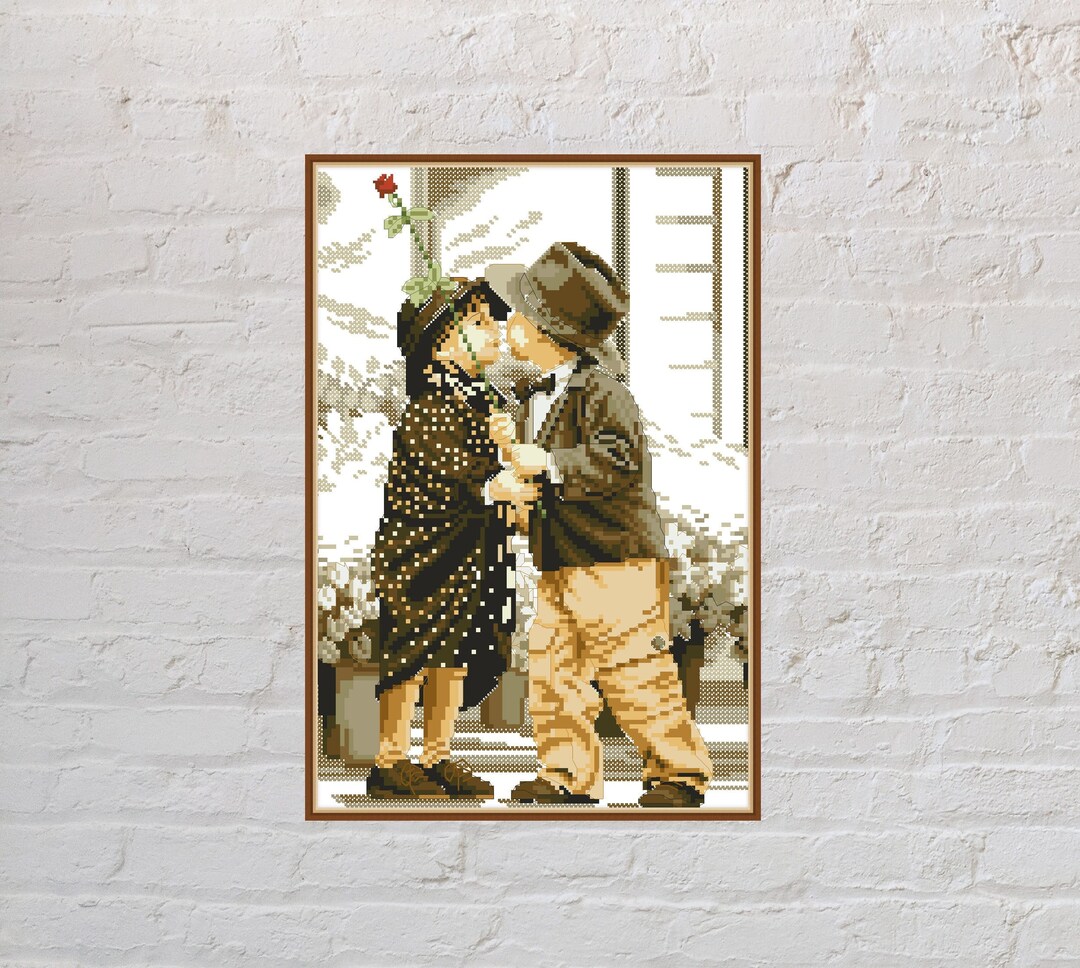 Cross Stitch Pattern First Love 3, Couple Cross Stitch, Love Embroidery ...