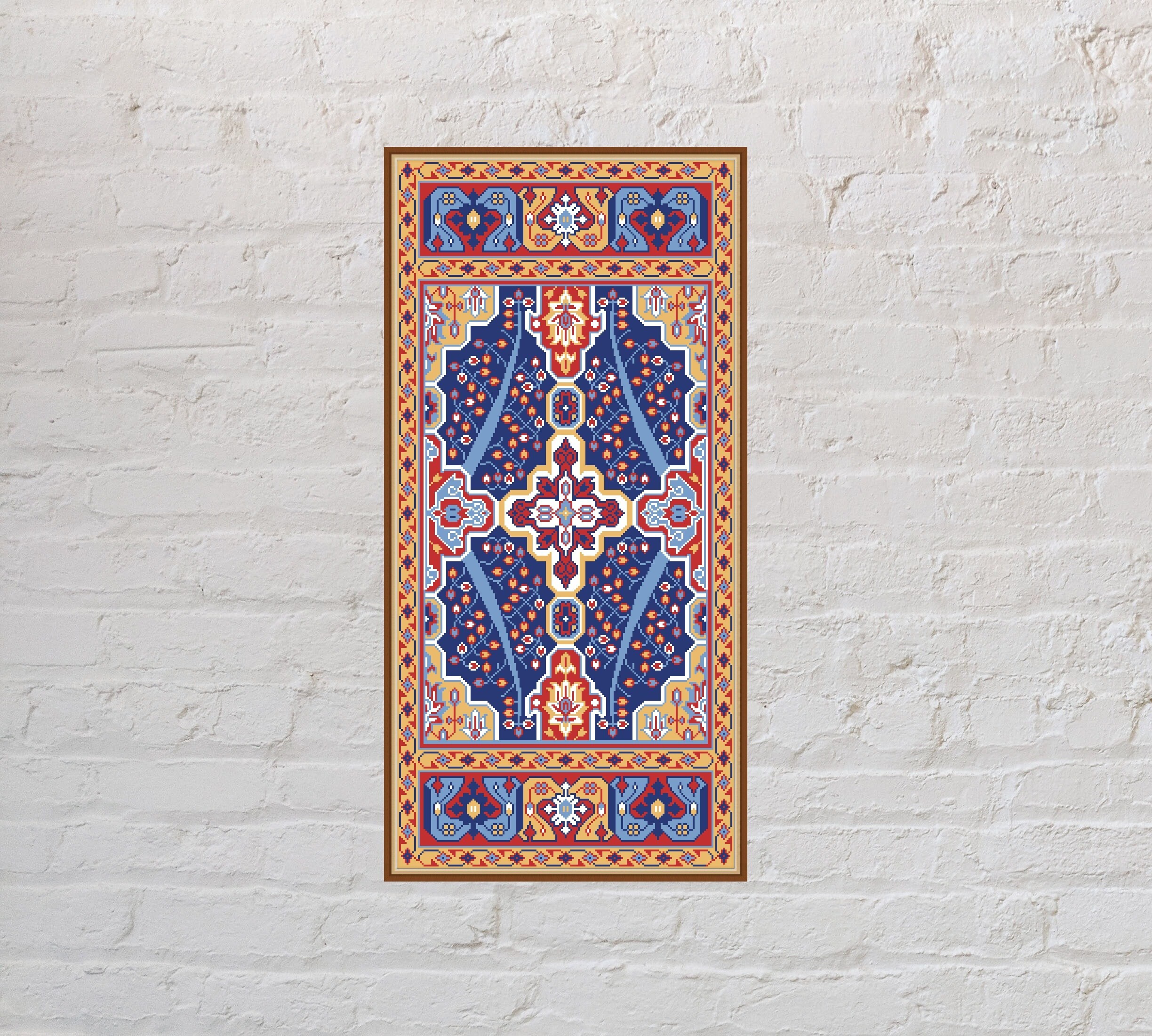 Cross Stitch Pattern Arabic Ornament 2 Carpet Cross Stitch - Etsy
