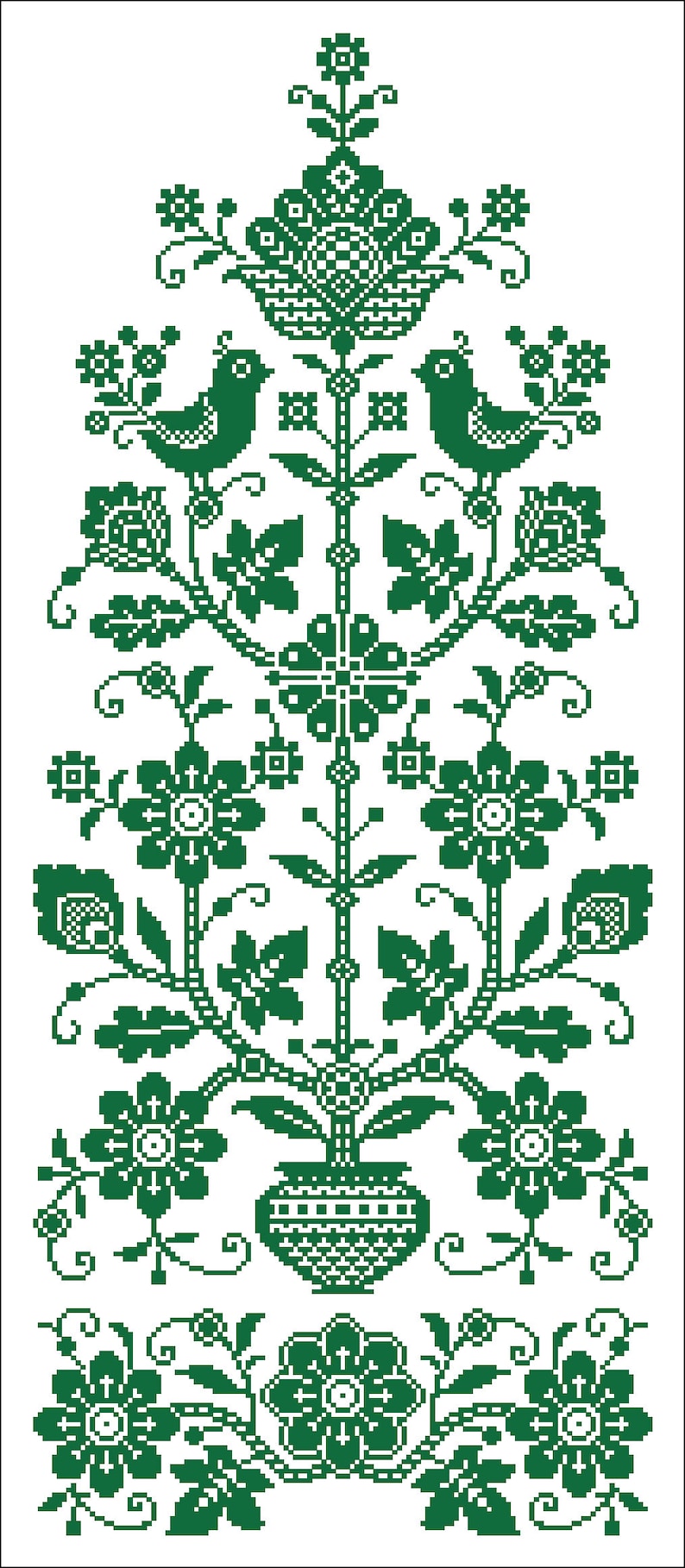 Cross Stitch Pattern Tree of Life #3, Slavic Cross Stitch, Ornament ...