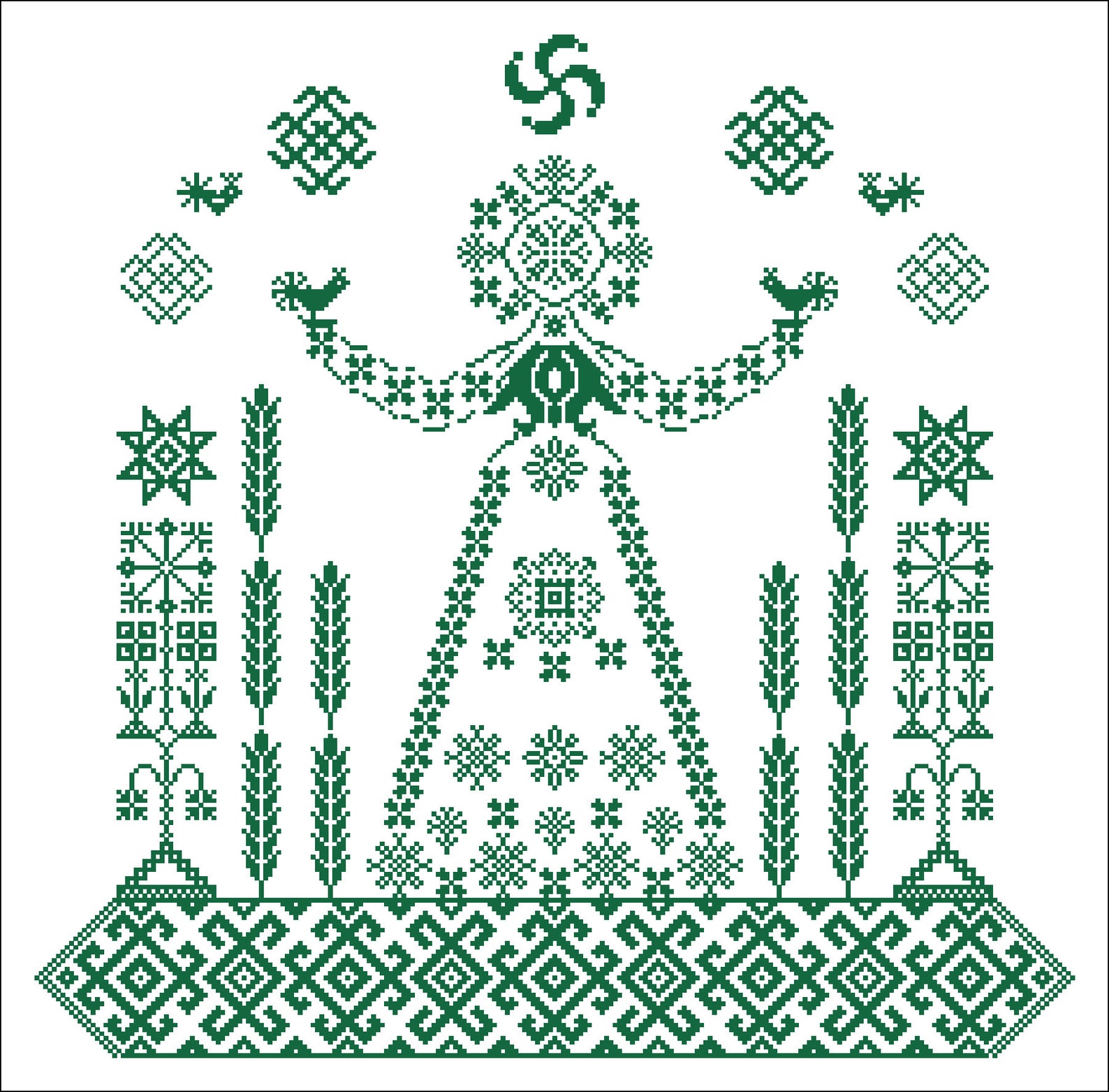 Cross Stitch Pattern Mokosh 2 Mother Earth Cross Stitch - Etsy