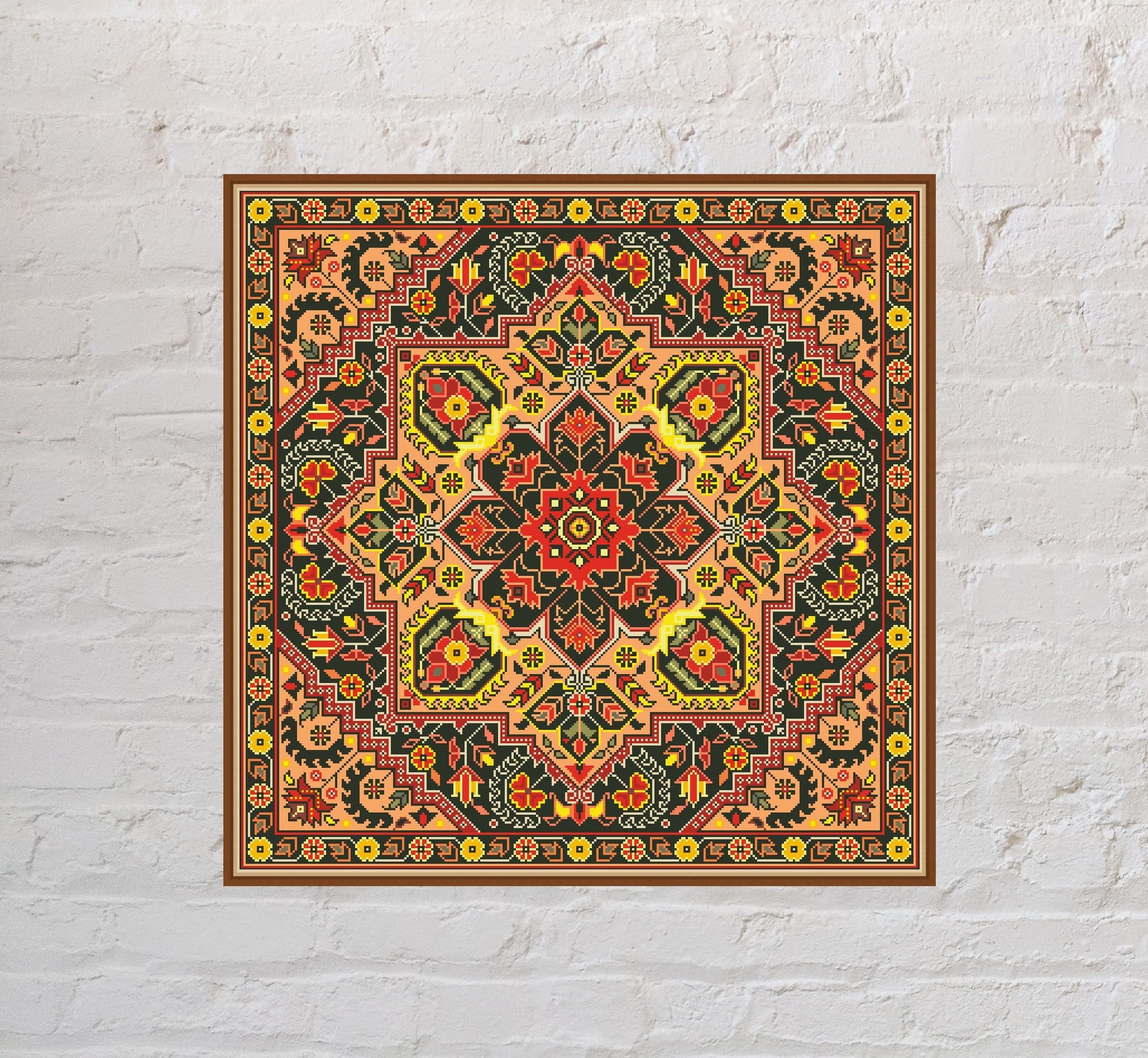 Cross Stitch Pattern Flower Carpet 3 Floral Cross Stitch - Etsy