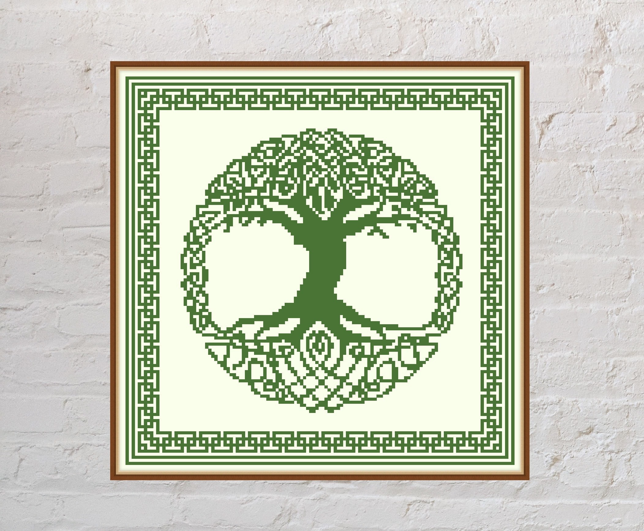 Celtic Tree of Life Cross Stitch Pattern, Crann Bethadh, Yggdrasil ...