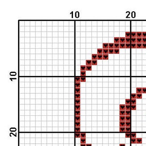 Cross Stitch Pattern Letter N of the Antique Alphabet, Vintage Cross ...
