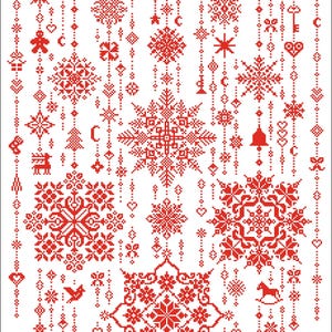 Cross Stitch Pattern Quaker Christmas #4, Christmas Cross Stitch ...