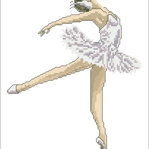 Cross Stitch Pattern Ballet Dancer #2, Dance Cross Stitch, Vintage ...