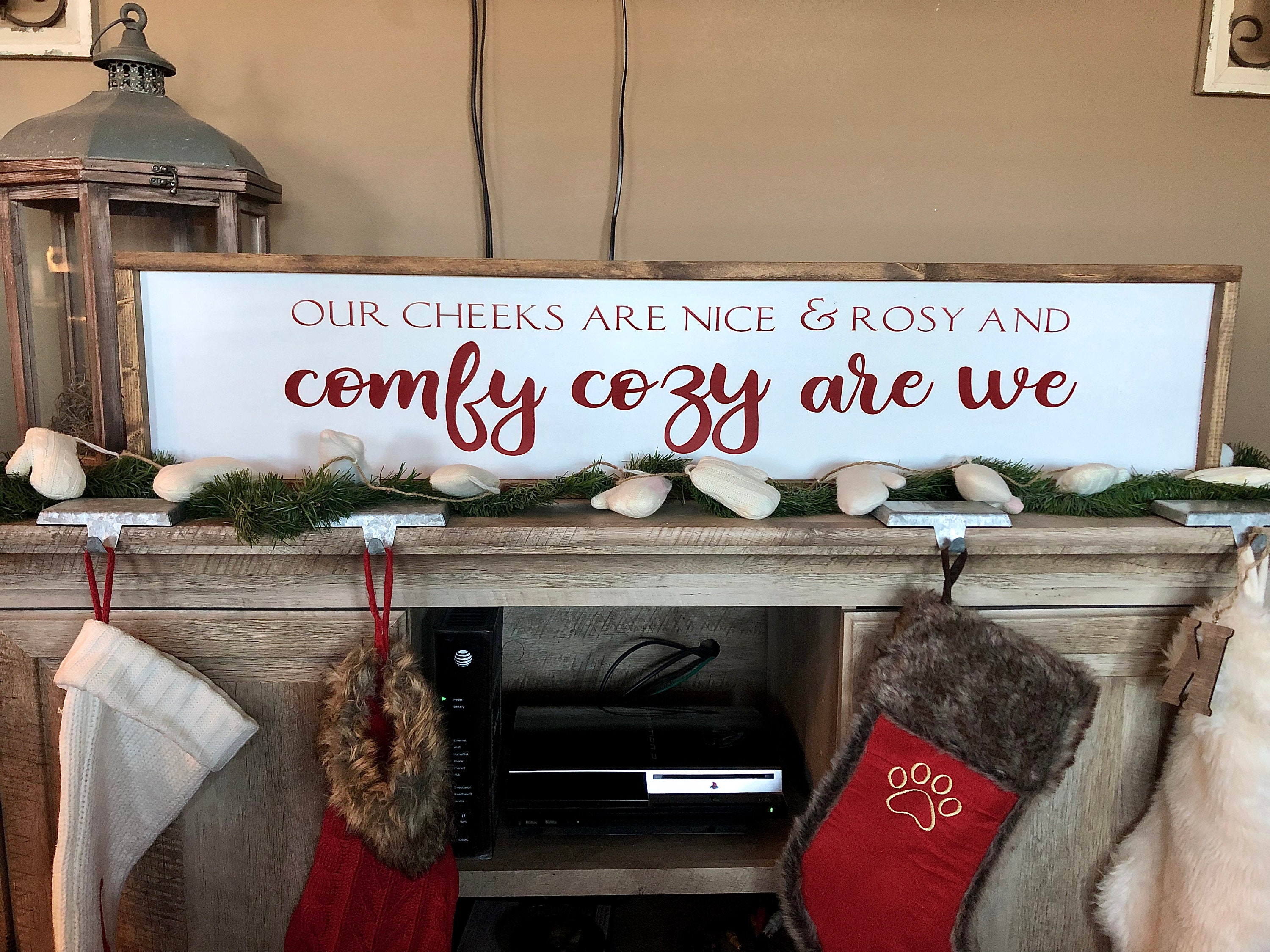 Comfy Cozy Are We Sign Christmas Decor Holiday Signs | Etsy
