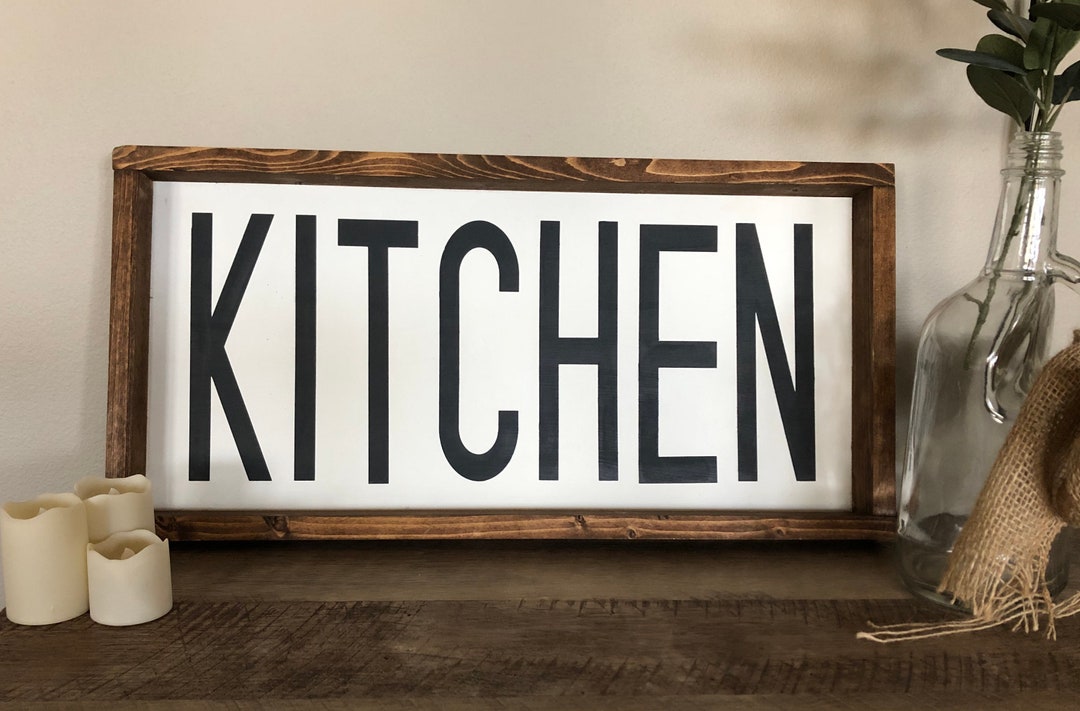 Kitchen Sign | Kitchen Decor | Farmhouse Kitchen Sign - Etsy