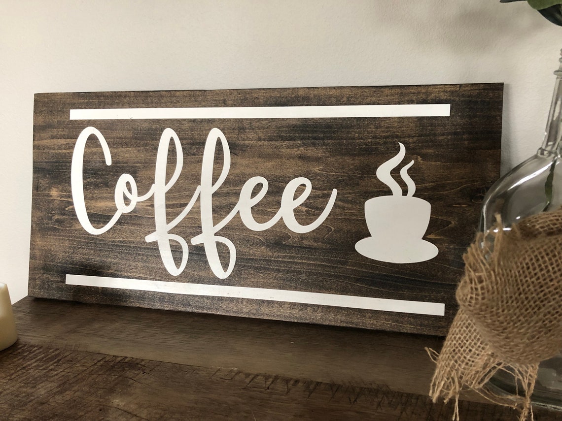 Letrero de café / Letrero de cafetería / Decoración de bar de - Etsy España