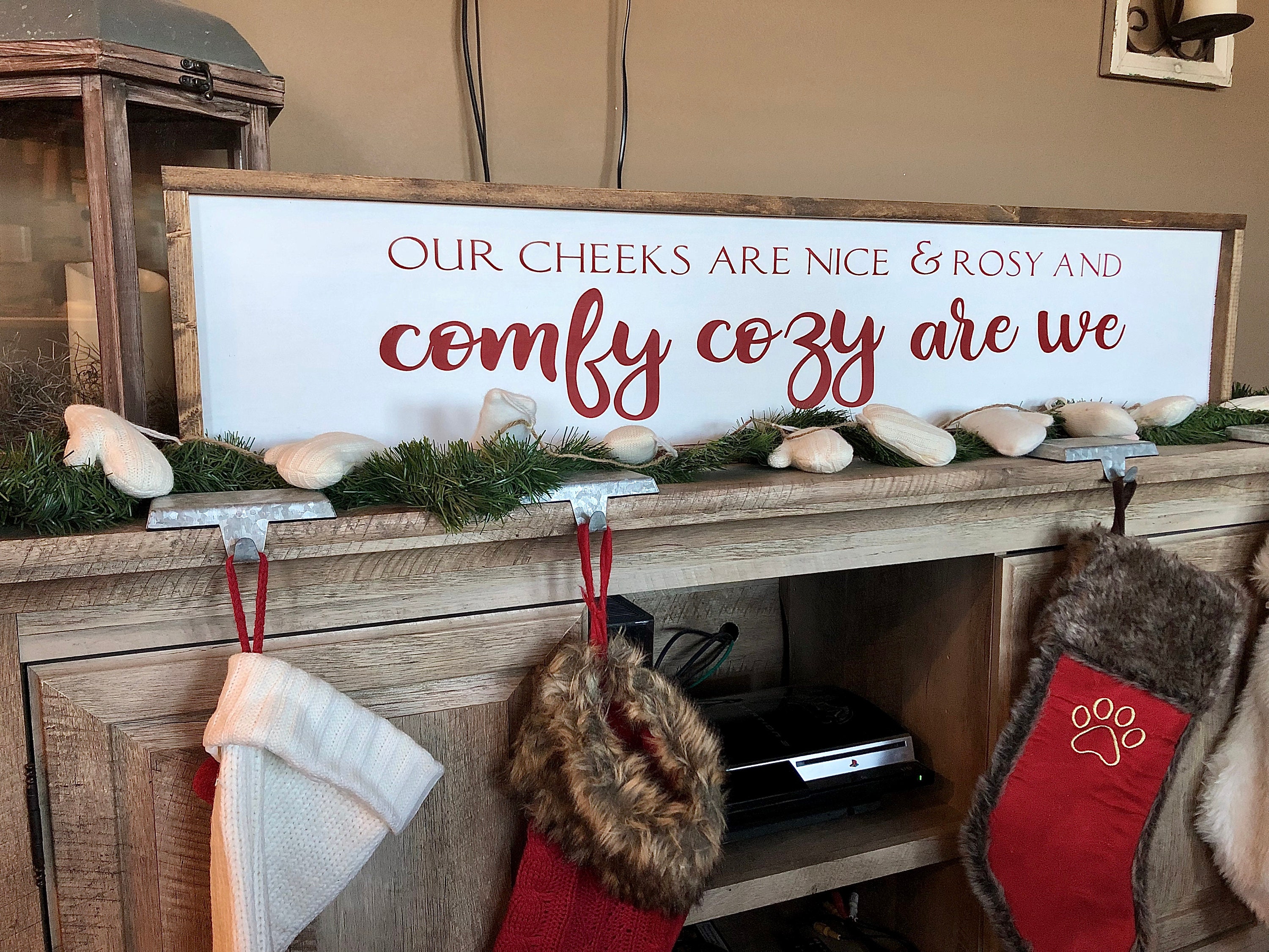 Comfy Cozy Are We Sign Christmas Decor Holiday Signs | Etsy