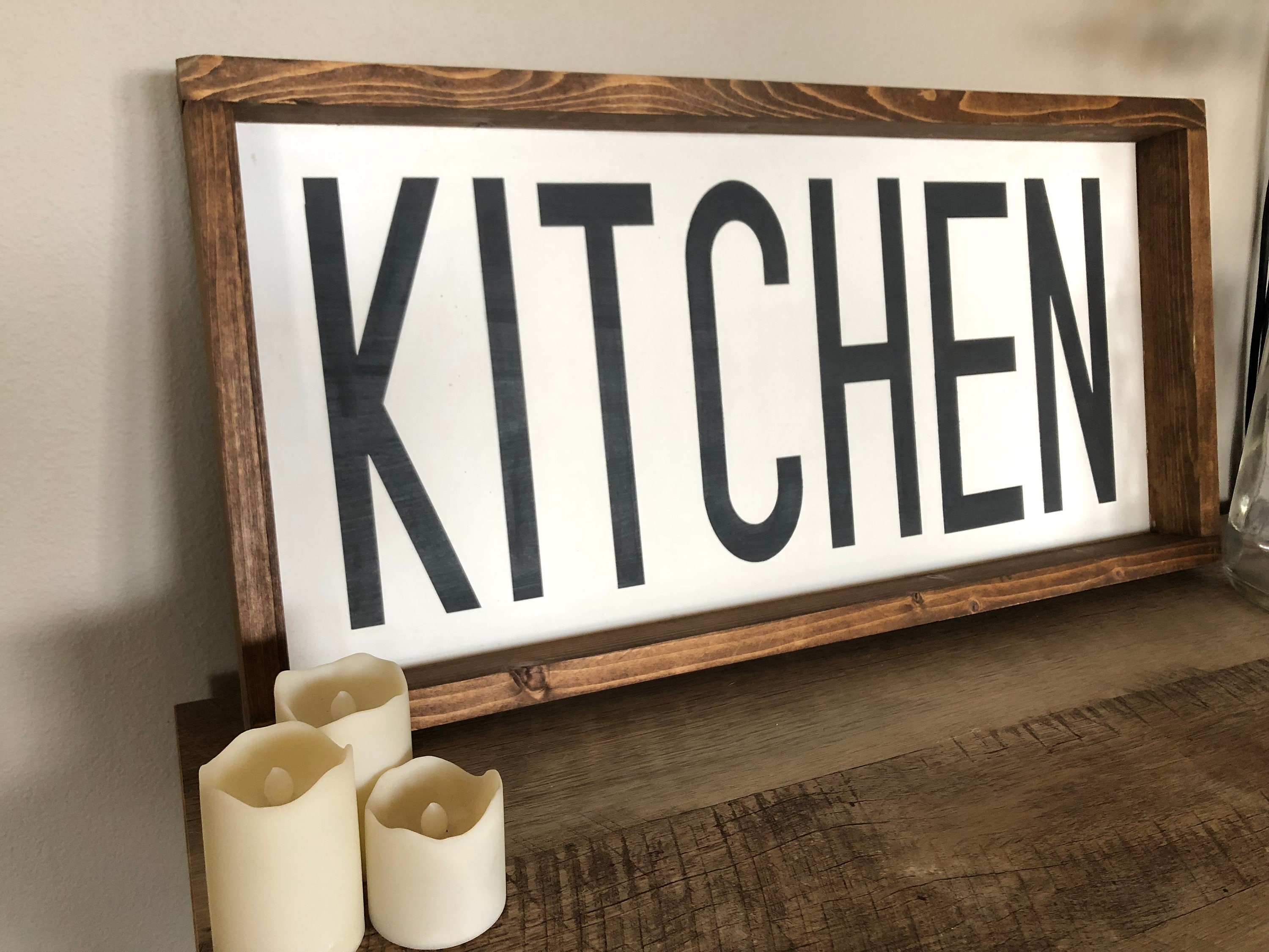 Kitchen Sign | Kitchen Decor | Farmhouse Kitchen Sign - Etsy