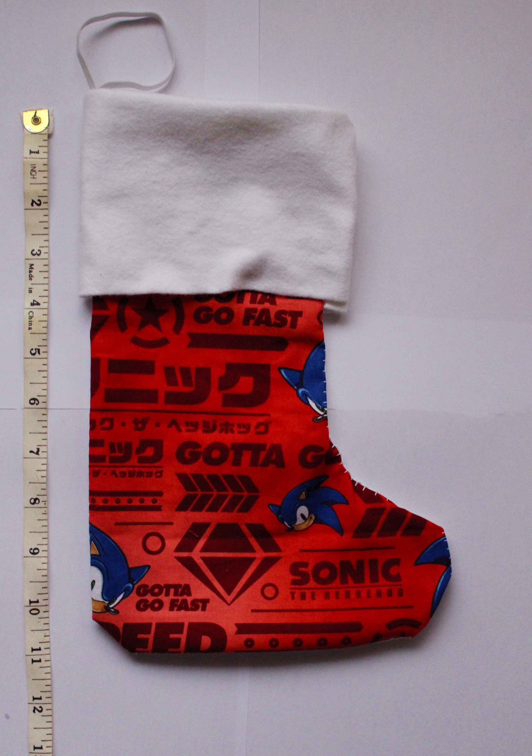 Sonic the Hedgehog Gotta Go Fast Theme Inspired Christmas Stockings ...