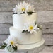 White Daisy Wedding Cake Topper Set, Wedding Cake Decoration, Wedding ...