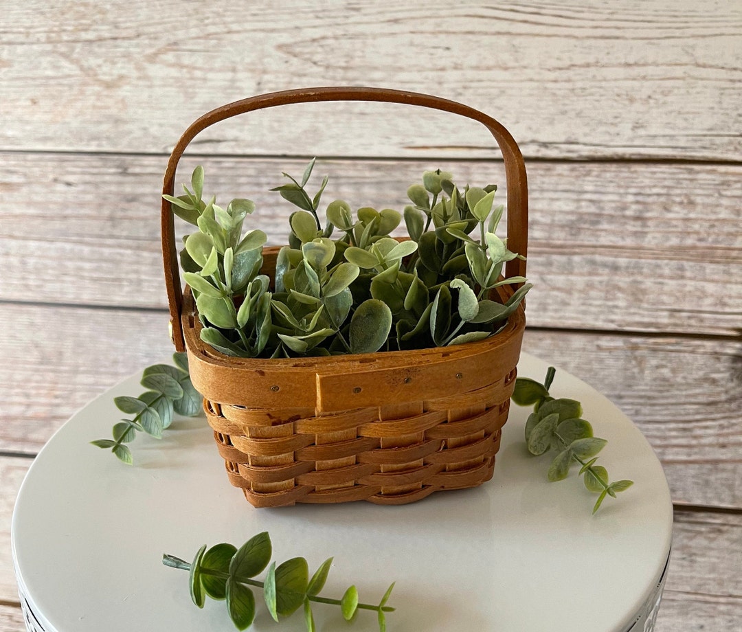 Farmhouse Mini Greenery Basket, Tier Tray Decor, Coffee Bar Decor ...
