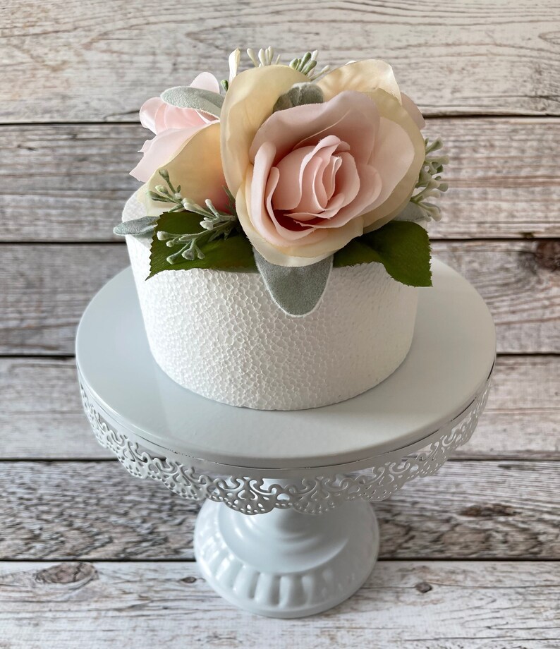 Pink Rose Wedding Cake Topper Wedding Cake Decoration - Etsy