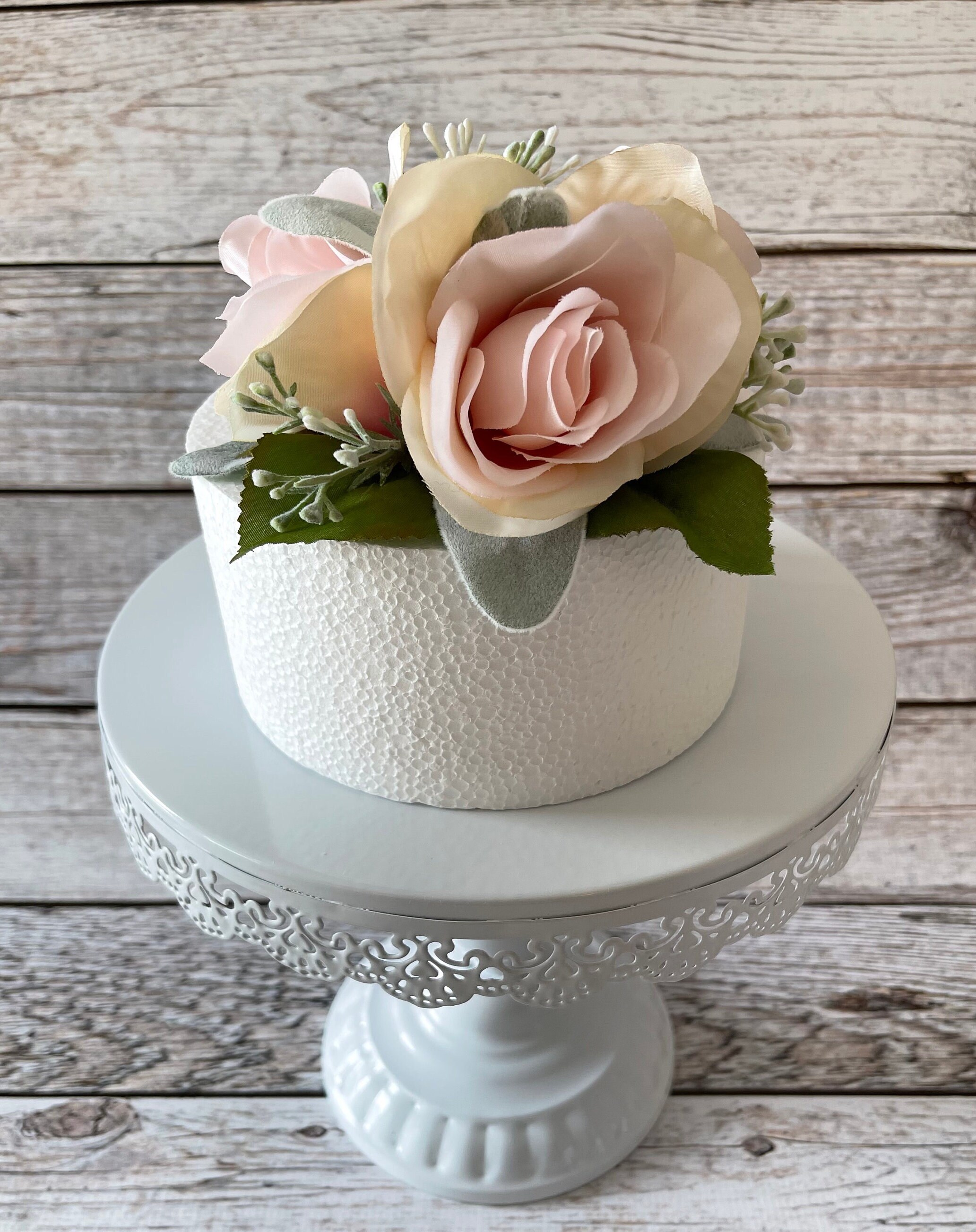 Pink Rose Wedding Cake Topper, Wedding Cake Decoration, Wedding Cake ...