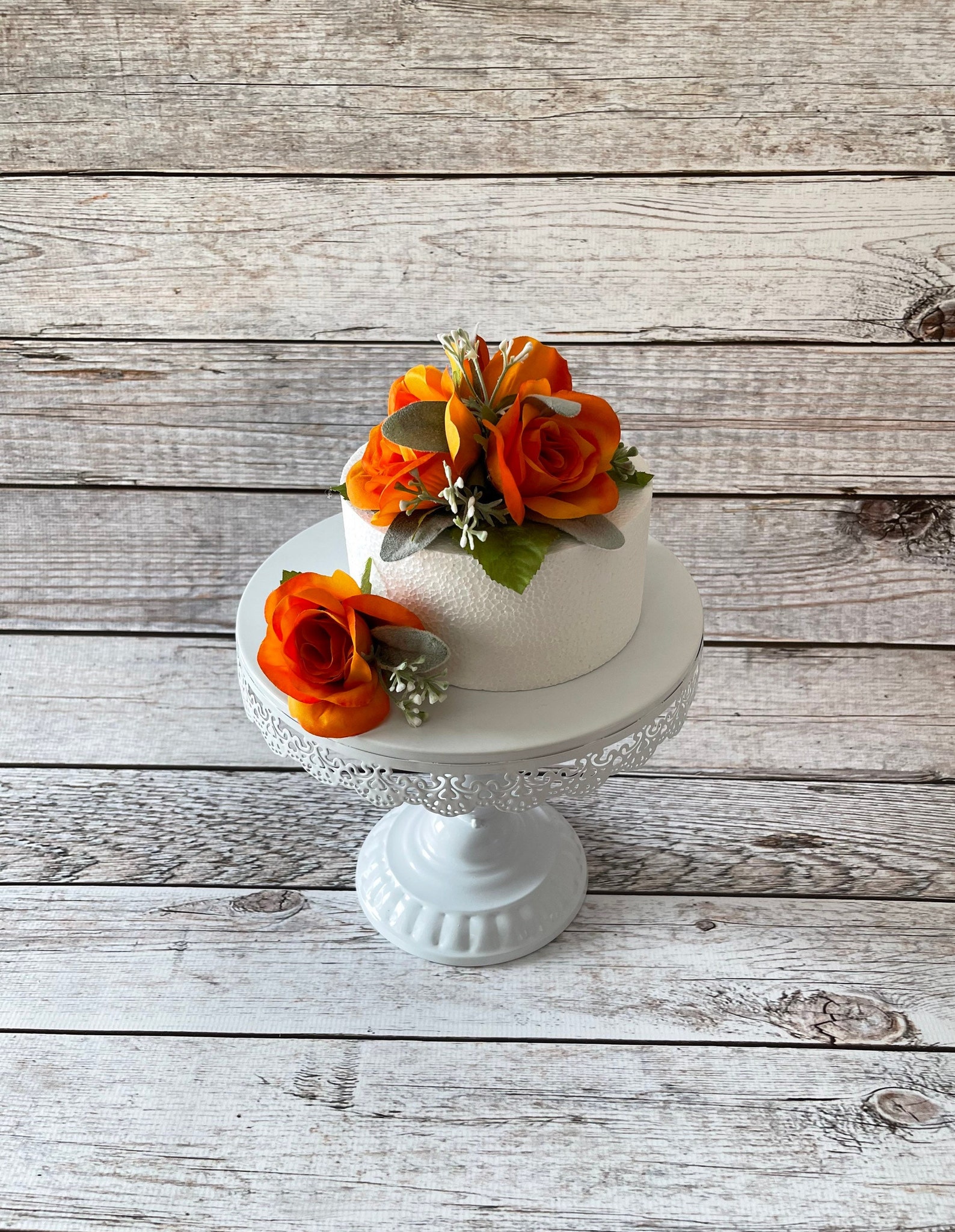 Orange Rose Wedding Cake Topper Wedding Cake Decoration - Etsy