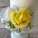 Yellow and White Rose Wedding Cake Topper Wedding Cake - Etsy