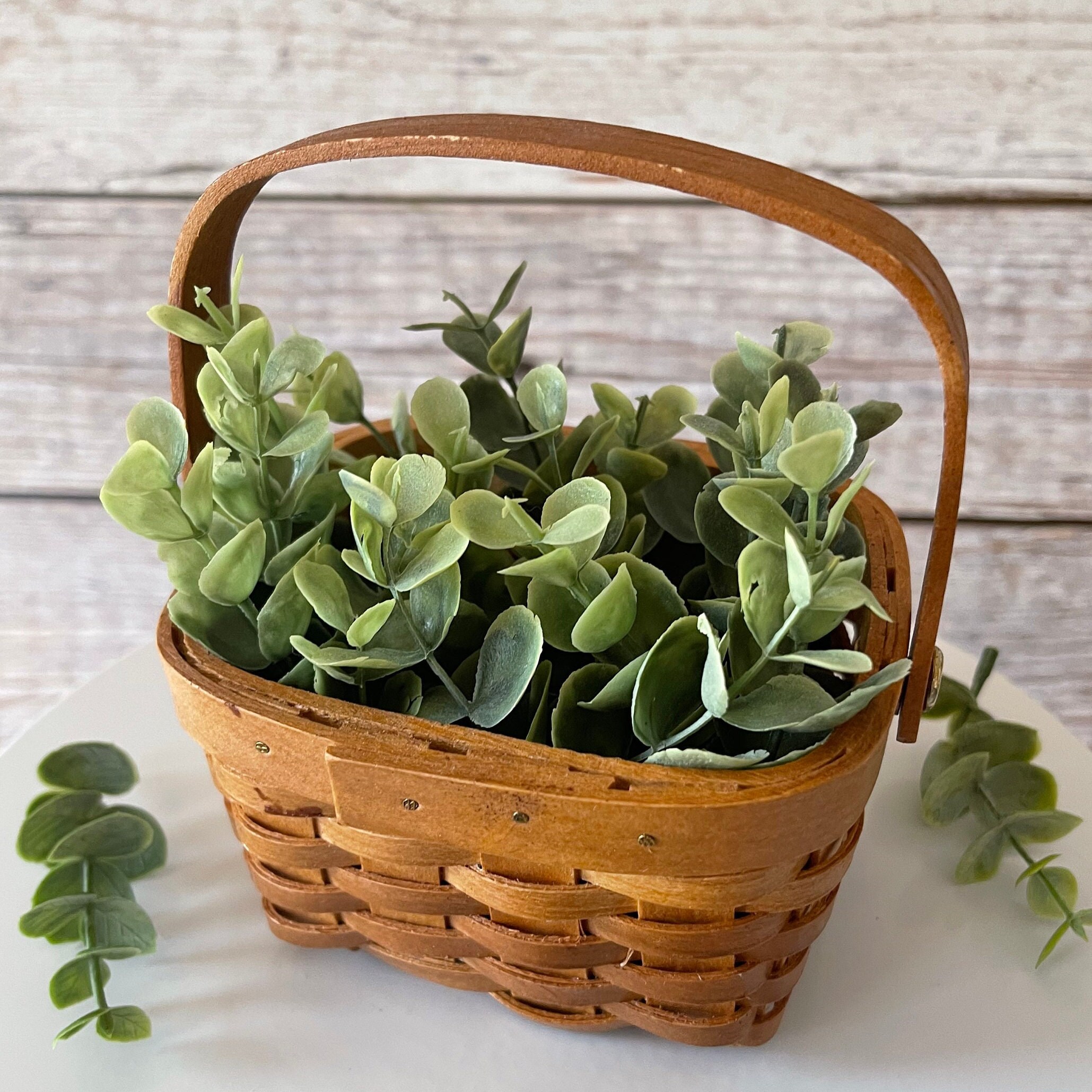 Farmhouse Mini Greenery Basket Tier Tray Decor Coffee Bar - Etsy