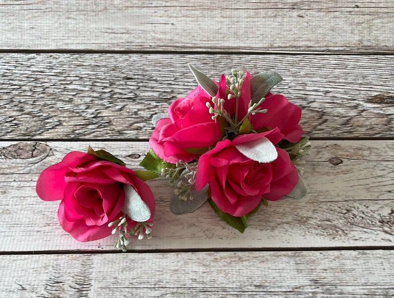 Pink Rose Wedding Cake Topper Wedding Cake Decoration - Etsy