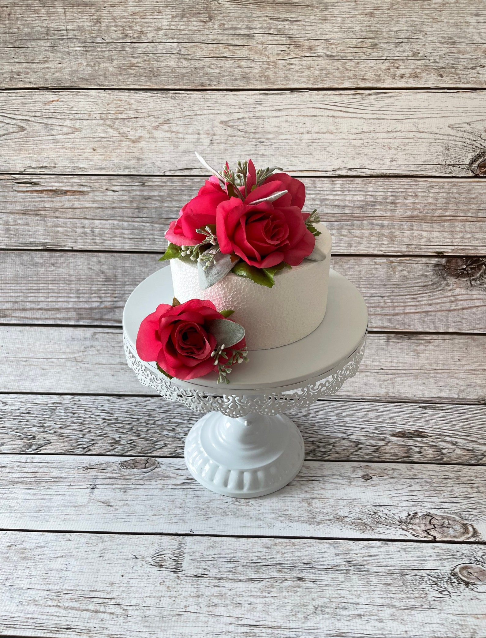 Pink Rose Wedding Cake Topper Wedding Cake Decoration - Etsy