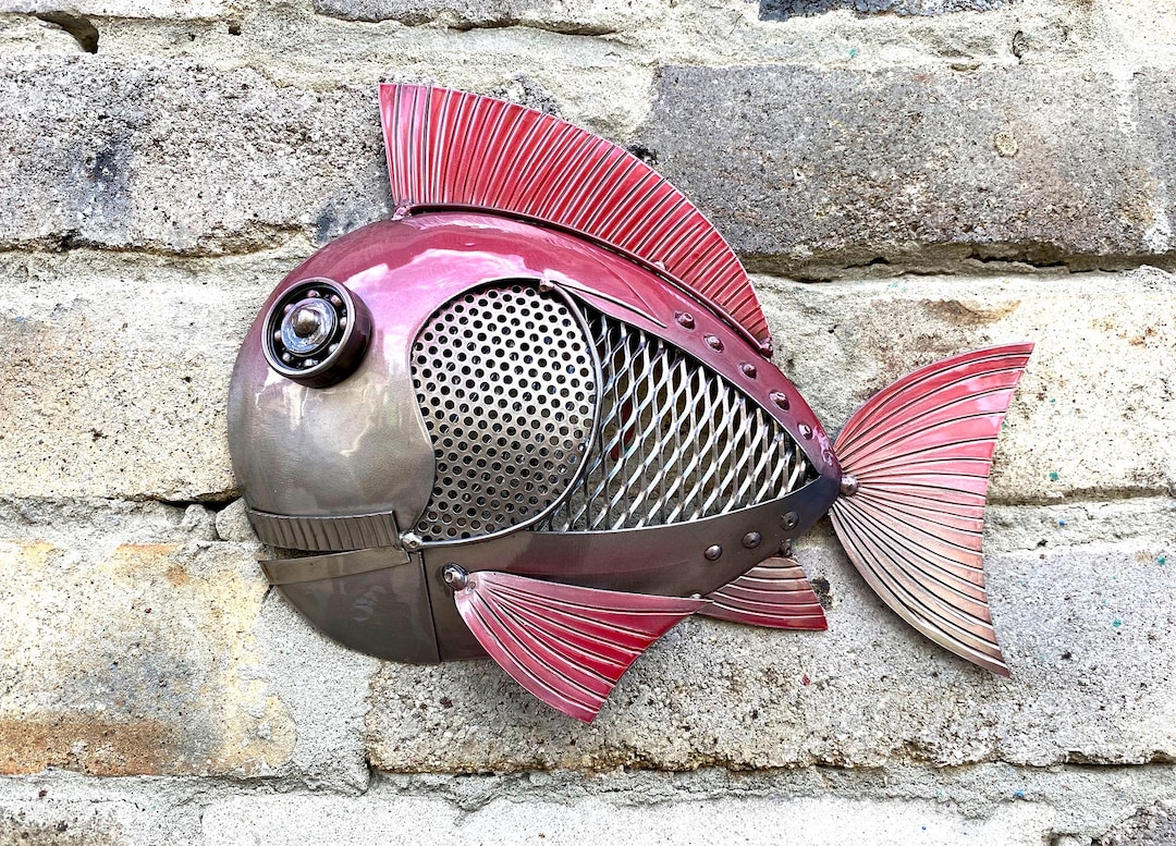 Metal Fish Wall Sculpture, Nautical Art Decor - Etsy UK