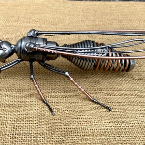 Metal Sculpture Wasp, Wasp America. Art Wasp Figurine. Welded Insect ...