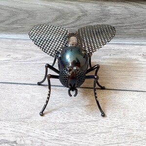 Metal Sculpture Steampunk Fly. Metal Sculpture Art. Made of Metal ...