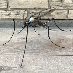 Modern Art. Art Metal Sculpture Mosquito. Steampunk Insect Figurine ...
