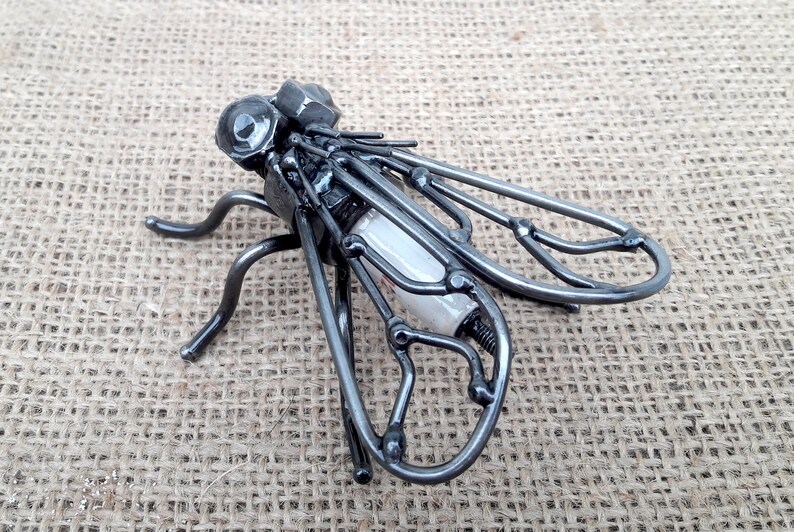 Art Metal Sculpture Fly. Mechanical Fly Figurine. Welded Fly. Metal Fly ...