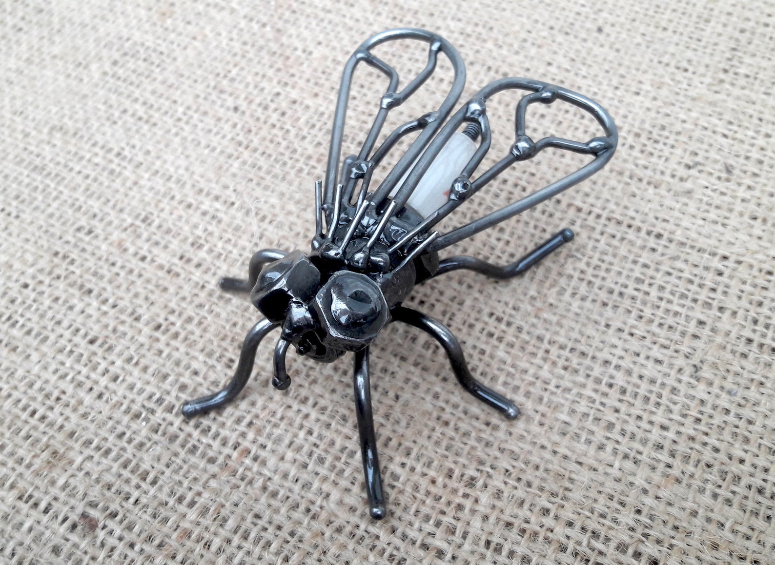 Art Metal Sculpture Fly. Mechanical Fly Figurine. Welded Fly. Metal Fly ...