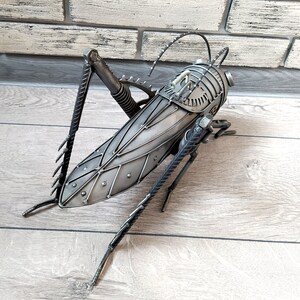 Art Metal Sculpture Steampunk Grasshopper, Grasshopper Sculpture. Metal ...
