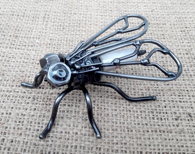 Art Metal Sculpture Fly. Mechanical Fly Figurine. Welded Fly. Metal Fly ...