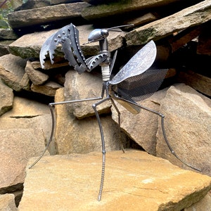 Metal Sculpture Mantis Steampunk. Mechanical Mantis Figurine. Welding ...