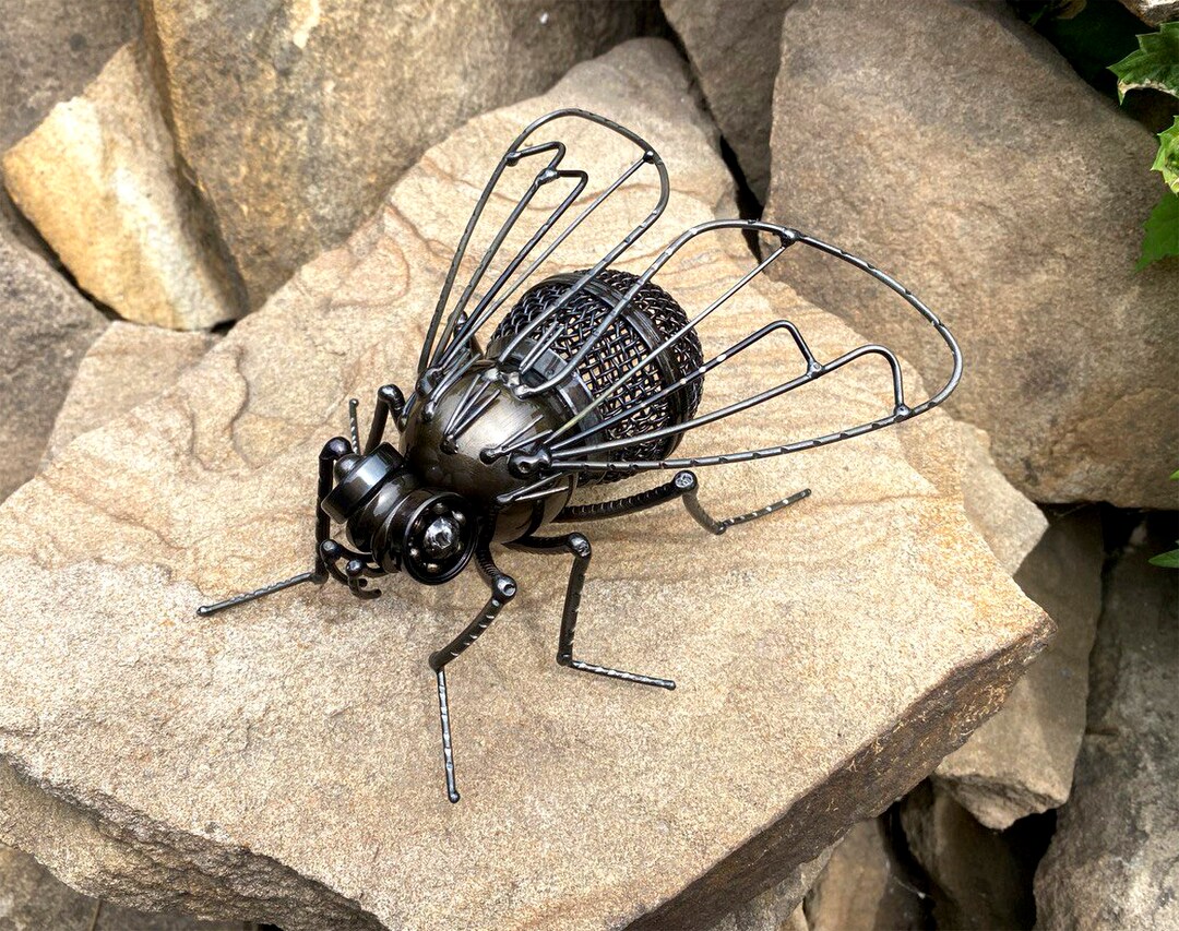 Art Metal Sculpture Fly. Mechanical Fly Figurine. Welded Fly. Metal Fly ...