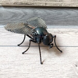 Metal Sculpture Steampunk Fly. Metal Sculpture Art. Made of Metal ...