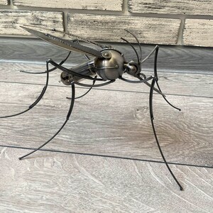 Modern Art. Art Metal Sculpture Mosquito. Steampunk Insect Figurine ...