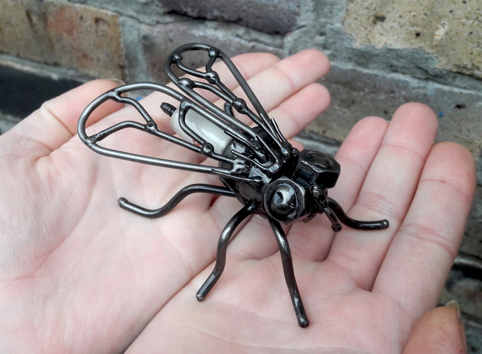 Art Metal Sculpture Fly. Mechanical Fly Figurine. Welded Fly. Metal Fly ...