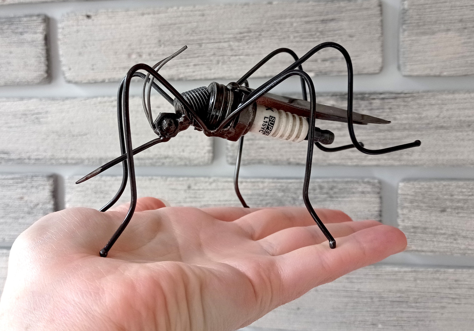 Metal Sculpture Mosquito. Mosquito Statuette. Mosquito Spark - Etsy