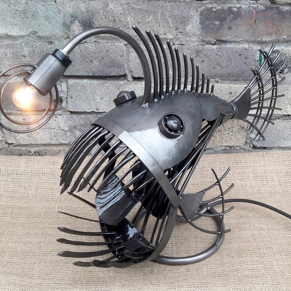 Angler Fish Lamp - Etsy
