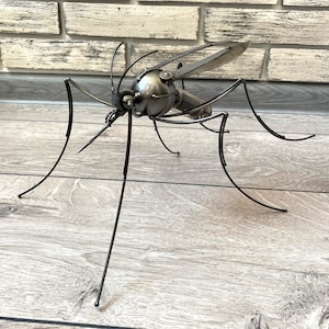 Modern Art. Art Metal Sculpture Mosquito. Steampunk Insect Figurine ...