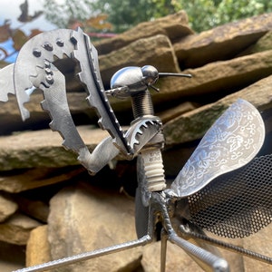 Metal Sculpture Mantis Steampunk. Mechanical Mantis Figurine. Welding ...