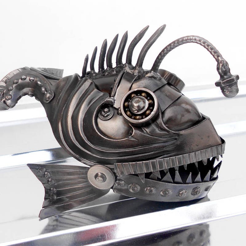 Angler Fish Sculpture - Etsy