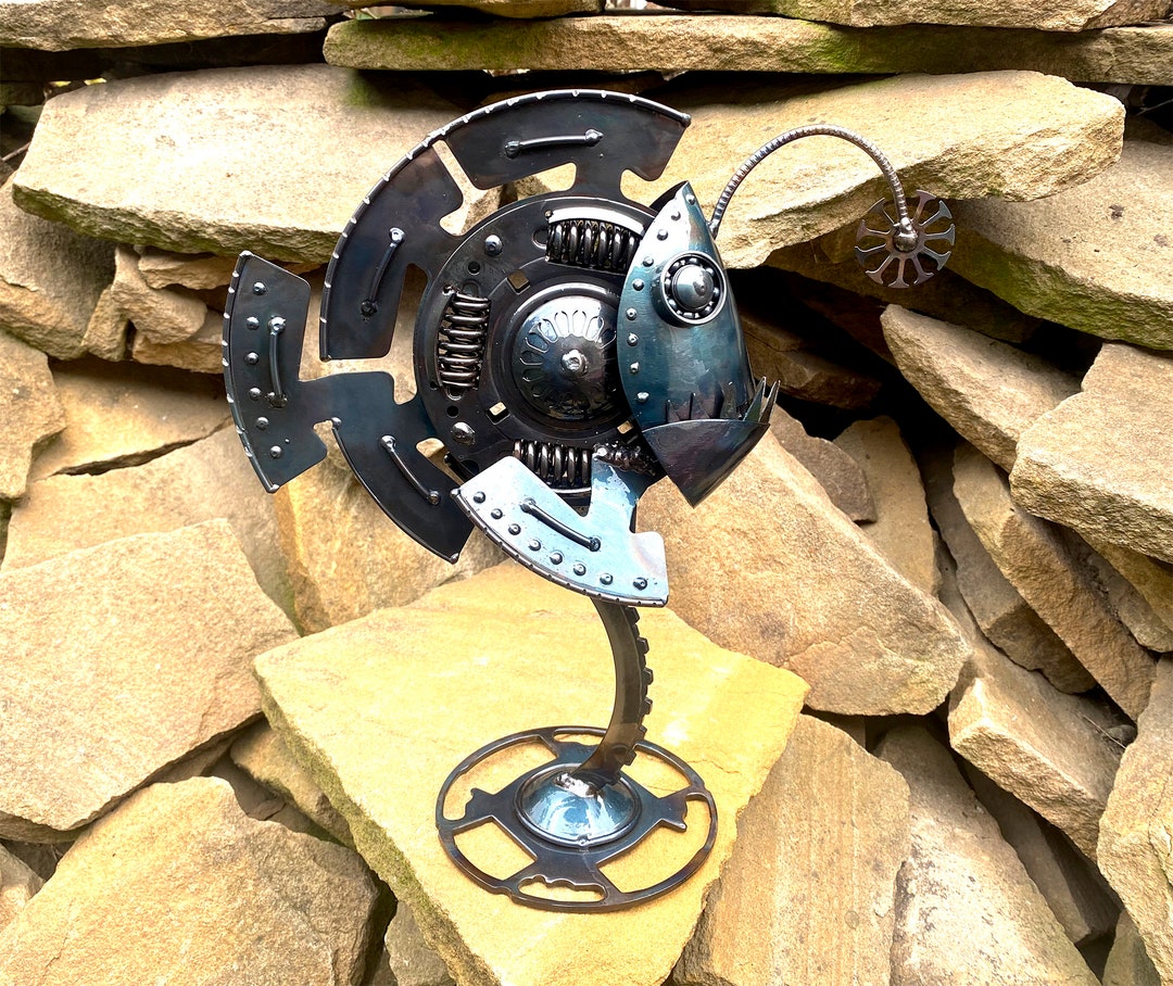 Metal Sculpture Fish, Steampunk Fish. Art Fish Figurine. Steampunk Fish ...