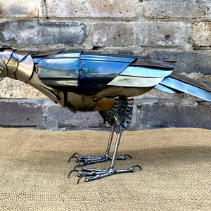 Metal Sculpture Hawk Steampunk. Industrial Art Hawk Figurine. Welded ...