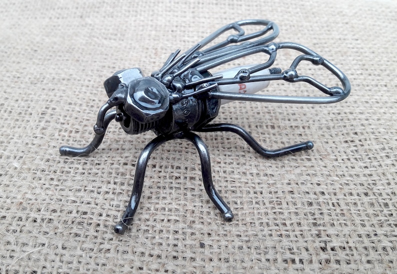 Art Metal Sculpture Fly. Mechanical Fly Figurine. Welded Fly. Metal Fly ...