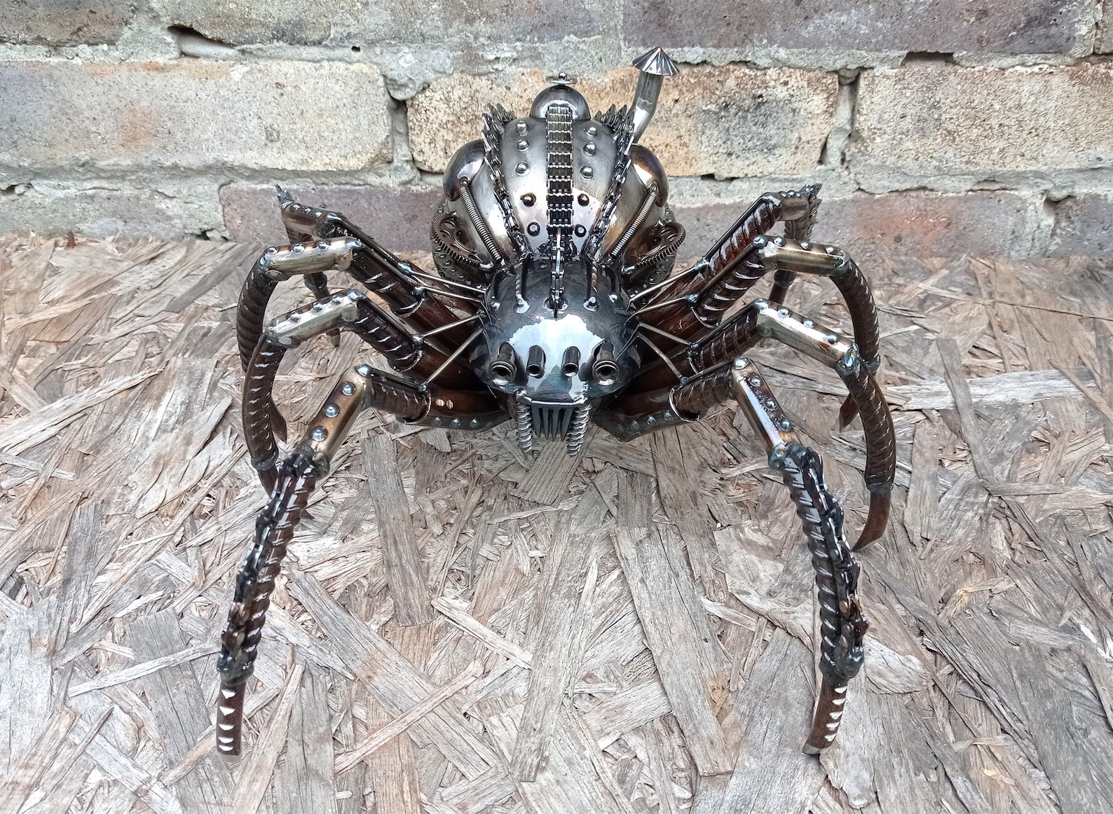 Art Metal sculpture Steampunk spider Spider sculpture. Metal | Etsy