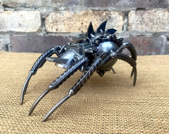 Metal Tarantula Spider, Art Metal Sculpture Steampunk Spider, Spider ...